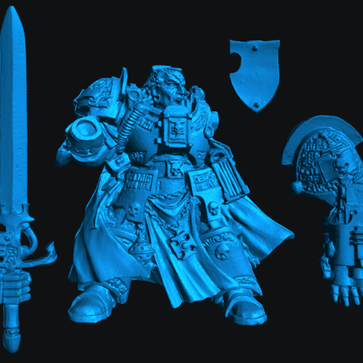 3D file Grey knights brother captain stern 🧝 ・3D printable model to ...