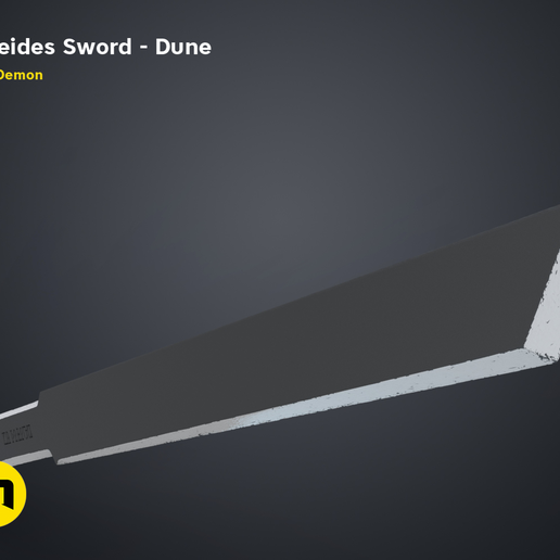 🗡️ Atreides Sword 2 – Dune・ 3D File for ・Cults