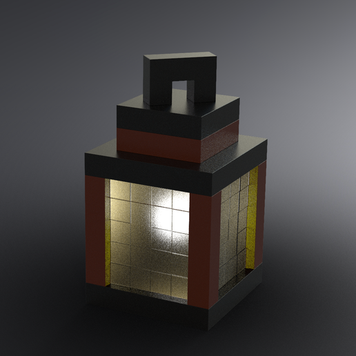 🔦 Lamp in Minecraft style / Lamp (lamp) in Minecraft style.・Free STL ...