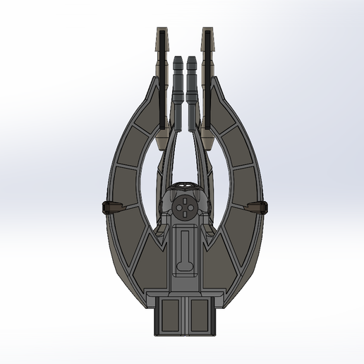 🚀 Chiss Clawcraft Bomber, StarWars, armada style stand mount・Free STL ...