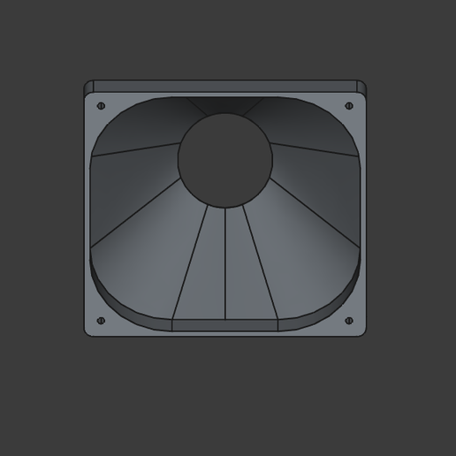 🧞‍♂️ 120x120mm CPU fan funnel・Free STL File for 3D printing・Cults
