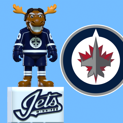 👾 NHL - Winnipeg Jets mascot statue - 3d Print・ 3D File for 3D printing ...