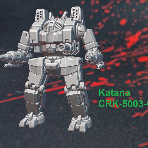 ♟ BattleTech Crockett / Katana Collection・Free STL File for 3D printing ...