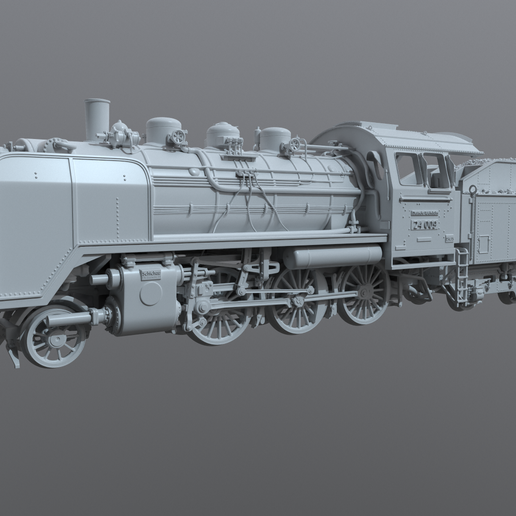 😤 Steam engine - Locomotive - DRG Class 24 - DR BR 24 - DR-Baureihe 24 ...