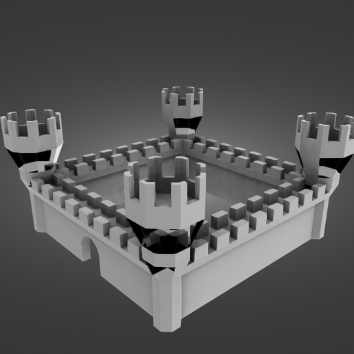 STL file castle 🏰 ・3D print design to download・Cults