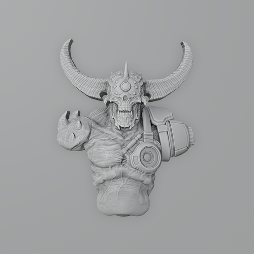 🔑 demon doom・ STL File for ・Cults