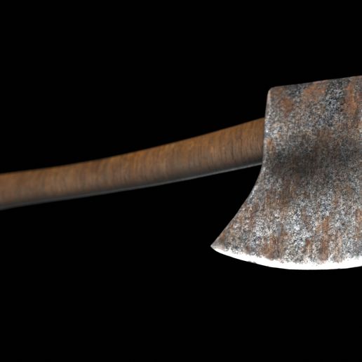 🪓 Rusty Axe 3D Model・ 3D File for 3D printing・Cults