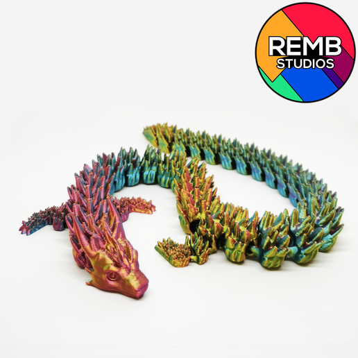 🐉 Articulated Thorny Dragon | Flexi Thorny Dragon・ STL File for 3D ...
