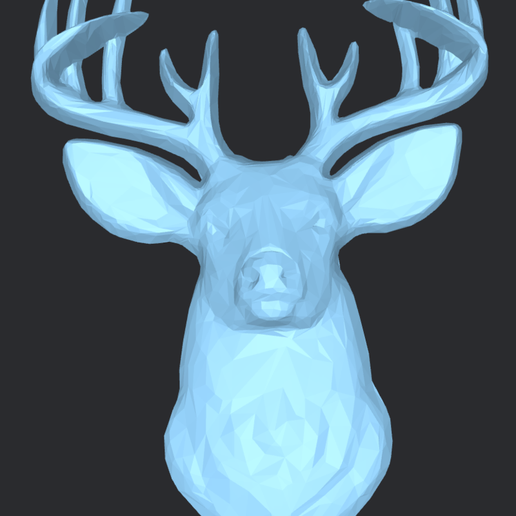 🦌 Buck Deer Head・Free 3D File for ・Cults