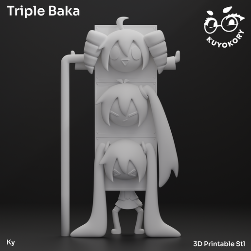 🚦 Triple Baka Traffic Light・Free 3D File for 3D printing・Cults