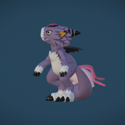 3D file Digimon Dorumon TokomonX 🐉 ・Template to download and 3D print・Cults