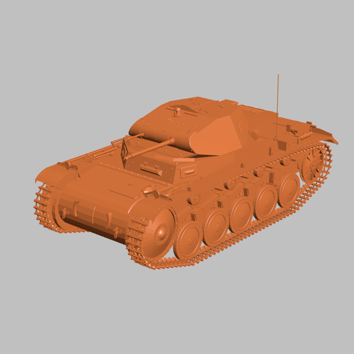 STL file Panzer II 🏠 ・3D print design to download・Cults