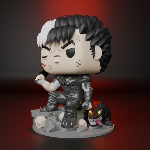 👾 Guts Funko・ STL File for 3D printing・Cults