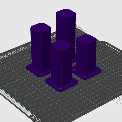 🏢 Ikea Desk Riser | 70MM/80MM/90MM/100MM・ STL File for 3D printing・Cults