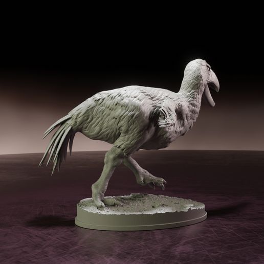 🏃 Brontornis running - pre-supported prehistoric bird・ STL File for ・Cults