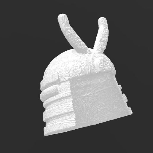 3MF file Horned Floral Helm 🪖 ・3D printable model to download・Cults