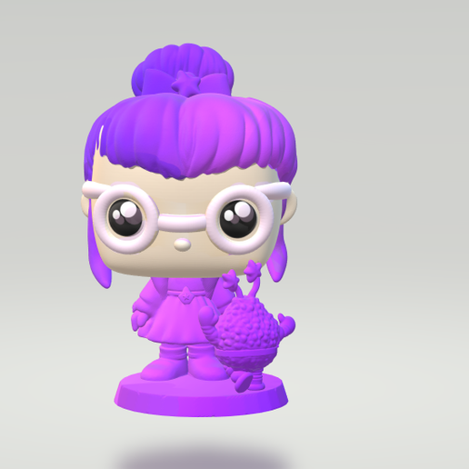STL file Shy violet et IQ Rainbow Brite violine 🌈 ・Model to download ...