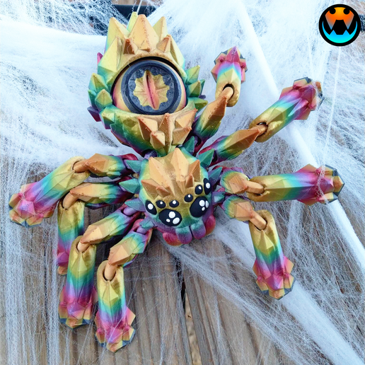 👌 FIDGET Spinner SPYder, Halloween Spider, Articulating Wiggle Pet・ 3D ...
