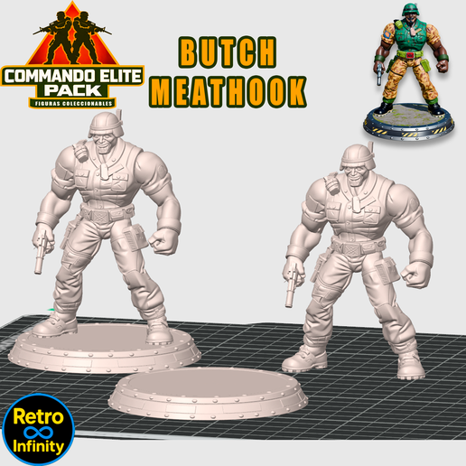 🤏 Commando Elite Pack 2 : Small Soldiers 3D Figures (6 figures) : vinyl ...