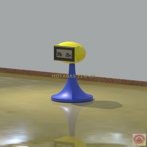 🌡️ ADJUSTABLE BASE FOR THERMOMETER - HYGROMETER・ STL File for 3D ...