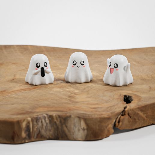🧸 Cute Chubby Ghosts Figurine for 3D Printing - No Supports Needed・ 3D ...