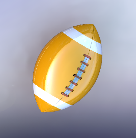 Free STL file American Football Ball 🏈 ・3D print design to download・Cults