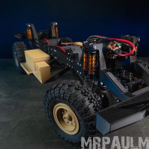 🚚 Custom 5 Ton RC Truck M923A2・ 3D File for 3D printing・Cults