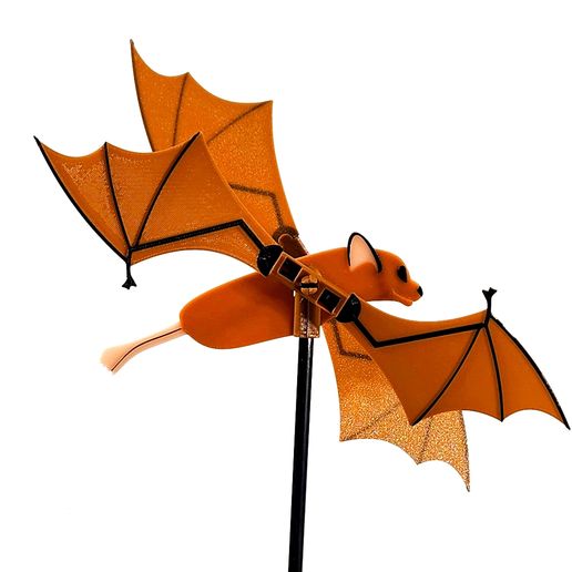 🦇 Bat Wind Spinner・ STL File for 3D printing・Cults