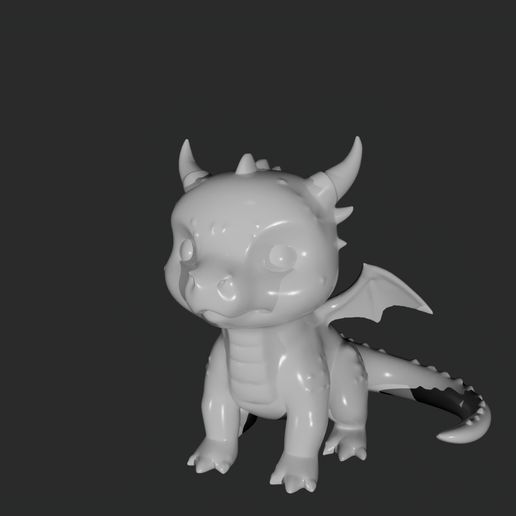 🐉 Chibi dragon for resin/fdm・ STL File for 3D printing・Cults