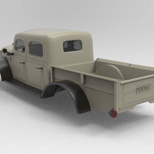 🚪 Dodge Power Wagon 4 door long version for RC chassis STL files・ STL ...