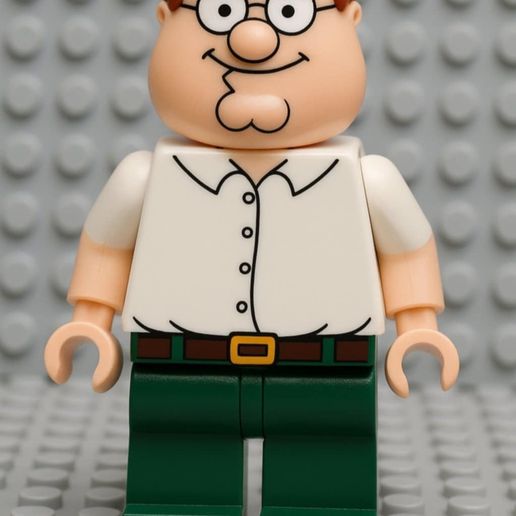 🦅 Peter Griffin LEGO-Style Minifigure | Family Guy Fan Art | 3D Print ...