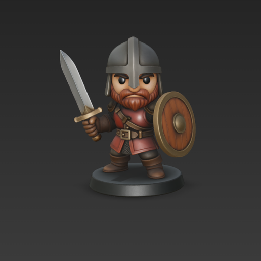 ♂️ Male Warrior RPG・ STL File for 3D printing・Cults