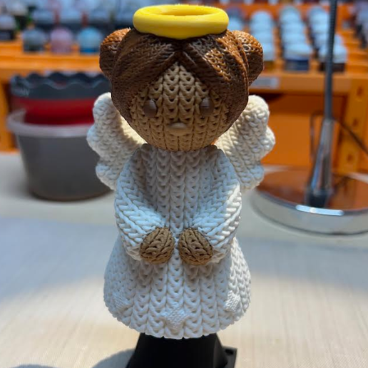 3D print Knitted Angel • made with Bambu Labs X1 Carbon・Cults