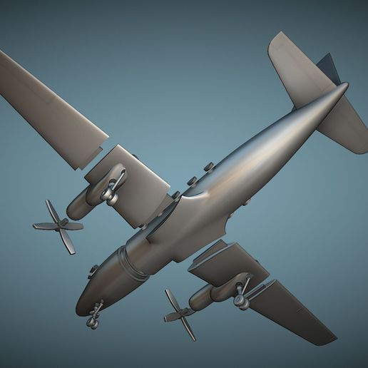 ️ Grumman Gulfstream I G-159 - 1/64 scale・ STL File for 3D printing・Cults