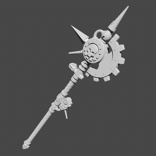 ⛪️ Marsboi Priest of Tech Axe・ STL File for ・Cults