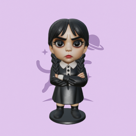 👾 Wednesday・Free STL File for 3D printing・Cults