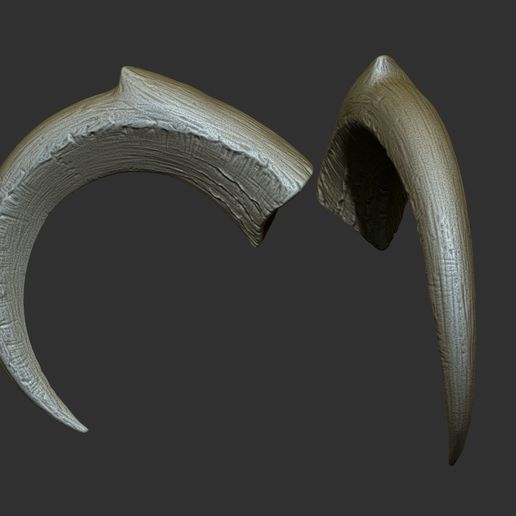 🤘 24 - Creature+Monster+Demon Horns・ 3D File for 3D printing・Cults