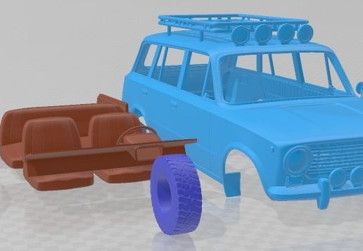 🚗 VAZ Zhiguli 2102 1971 Off Road Printable Car・Archivo 3D para ...