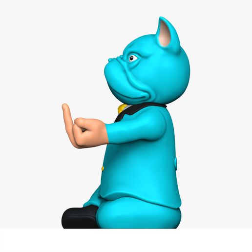 🖕 Middle Finger BullDog・ STL File for 3D printing・Cults