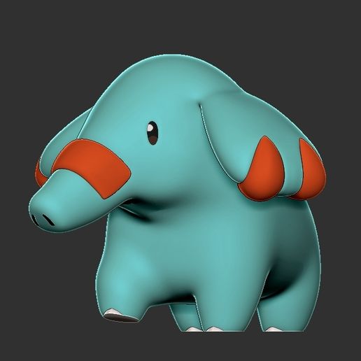 🐉 Pokemon phanpy・ STL File for ・Cults