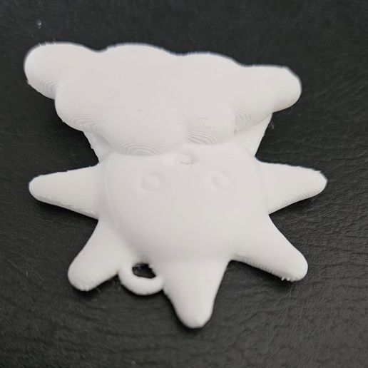 3D file Sun Cloud Keychain ☀️ ・3D printing idea to download・Cults