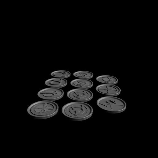 3D file Tabletop Tokens 🎲 ・3D print object to download・Cults
