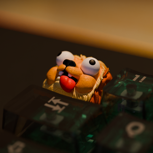 🦁 the Lion one - Derpy Eye Artisan Keycap 🦁・Free 3D File for 3D ...