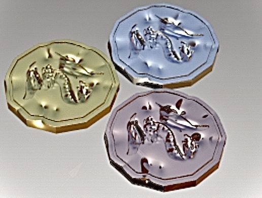 💱 Easy to print DnD currency・ 3D File for 3D printing・Cults