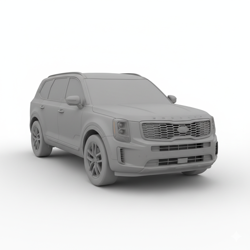 👪 Single STL Detailed Full-Size Adventure SUV 3D Model - Modern Family ...