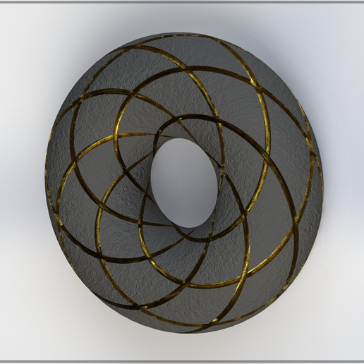 STL file Orgone Scalar | Rodin Coil Torus STL 120mm x 42mm Diameter ...