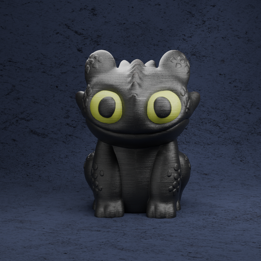 🚆 Toothless Nightfury from How to train your dragon Popcorn Bucket・ 3MF ...