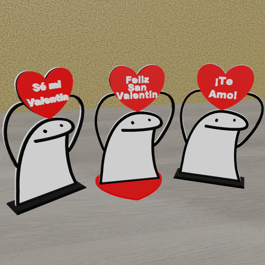 Archivo STL Combo Flork Corazón x 3 🏢 ・Modelo de impresión 3D para ...