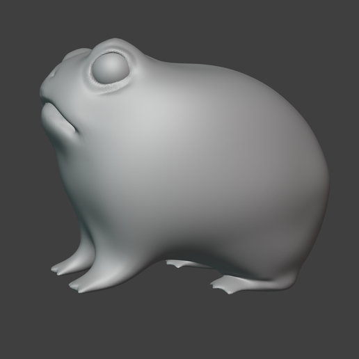 STL file cute angry rain frog 😡 ・3D printable model to download・Cults