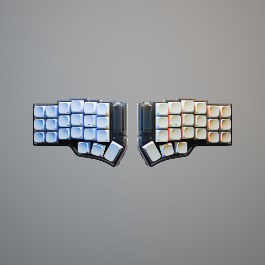 ⌨️ Funda de teclado HALV T-01 Corne・Archivo STL para Impresión 3D・Cults